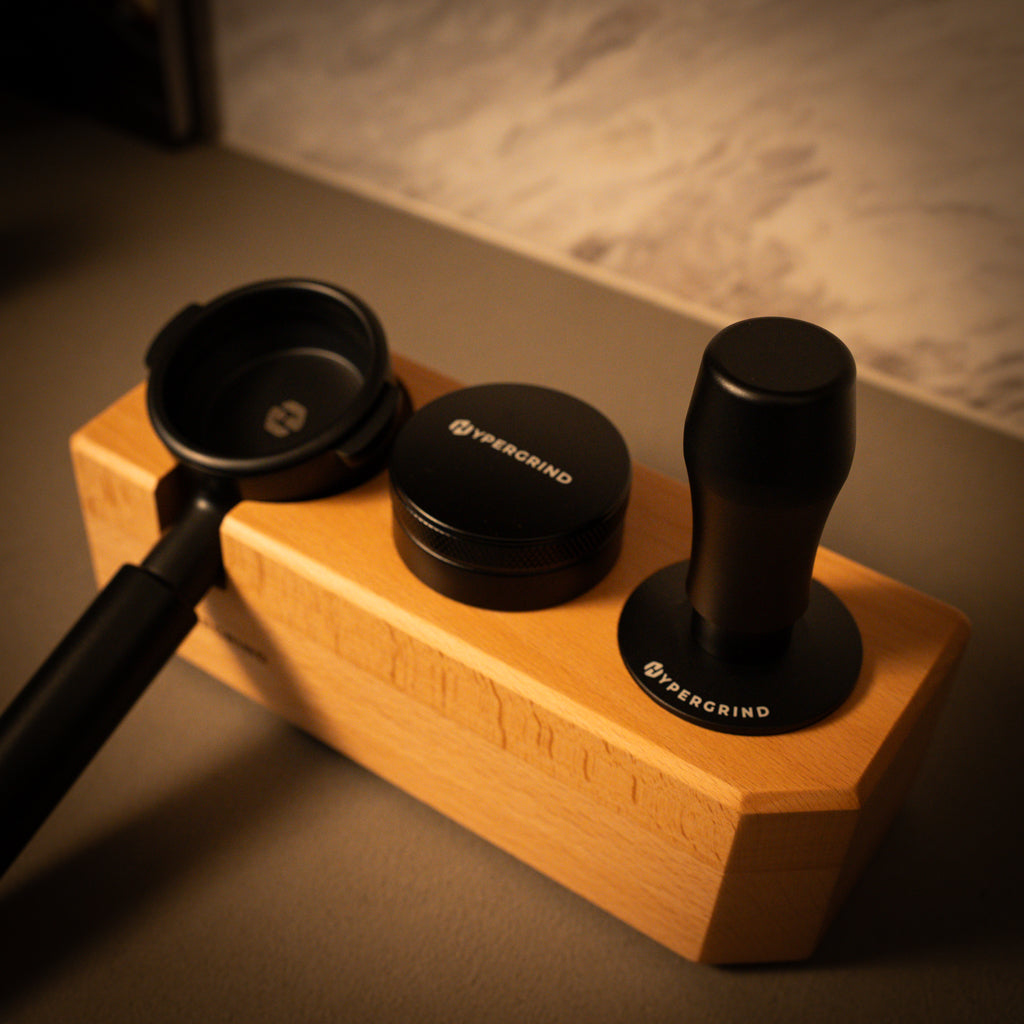 Self Levelling Coffee Tamper (Black) – Hypergrind Coffee